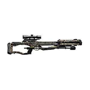 Barnett Whitetail Hunter Crossbow, with 4x32mm Multi-Reticle Scope, 2 Arrows, Lightweight Quiver, STR without Crank Device