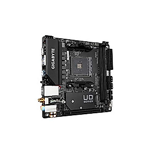 Gigabyte A520I AC (AMD Ryzen AM4/Mini-ITX/Direct 6 Phases Digital PWM with 55A DrMOS/Gaming GbE LAN/Intel WiFi+Bluetooth/NVMe PCIe 3.0 x4 M.2/3 Display Interfaces/Q-Flash Plus/Motherboard)