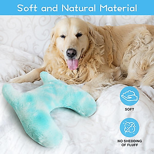 UXIETIN Dog Pillows for Large Dogs,Soft Faux Fur Dog Pillows for Neck,Dog Pillows with Two Sizes for Large Dogs and Medium Dogs forAnxiety Relief,Large Dog Calming Toy