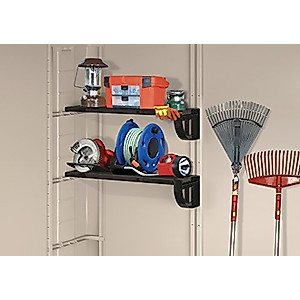 Keter Factor 6x3 Outdoor Storage Shed Kit-Perfect to Store Patio Furniture, Garden Tools Bike Accessories, Beach Chairs and Push Lawn Mower, Taupe & Brown