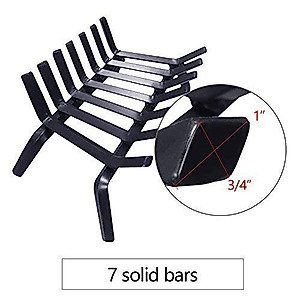 Amagabeli Fireplace Log Grate 24 inch Wide Bundle 30.7in Tall Fireplace Log Rack