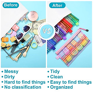 Leelosp 80 Pcs Mesh Zipper Pencil Pouch Bulk Multicolor Kids Pencil Storage Pouch Multipurpose Cosmetics Bags Toiletry Bags for Office School Travel (Elegant Color)