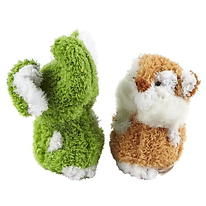 Booda Corporation (Aspen) DAP53485 2-Pack Terry Elephant/Chipmunk Pet Toy