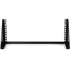 StarTech.com 4U Wall Mount Patch Panel Bracket - 19 inch Steel Vertical Mounting Rack for Network and Data Equipment, TAA (RK419WALLV)