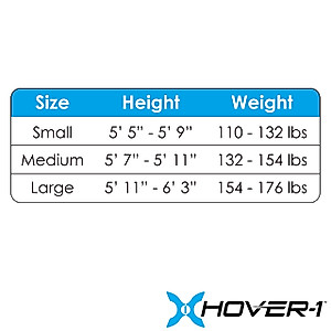 Hover-1 Men's Protective Elbow Pads | Hard PU Shells for Impact Resistance, Lightweight Breathable Material for Maximum Comfort, Large, Black