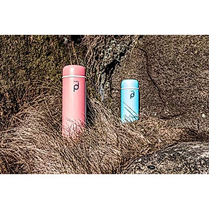 Grunwerg HCF-200P Vacuum Insulated Drinkpod Capsule Flask, Stainless Steel, Pink, 200ml