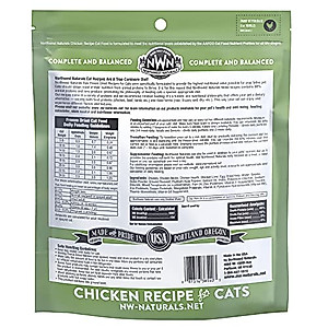 Northwest Naturals Freeze Dried Diet for Cats – Chicken Cat Food – Grain-Free, Gluten-Free Pet Food, Cat Training Treats – 11 Oz.