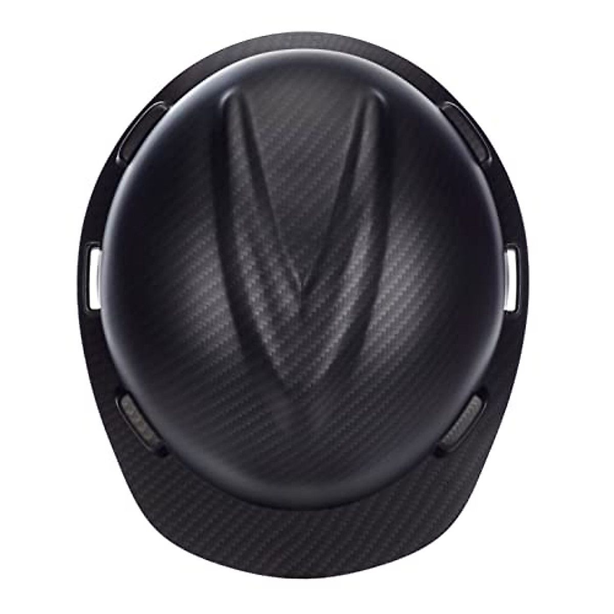 MSA 10204777 Hydro Dip V-Gard Cap Style Safety Hard Hat With Fas-Trac III Ratchet Suspension | Polyethylene Shell, Self Adjusting Crown Straps - Standard Size in Sport Carbon