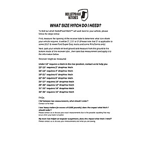 BulletProof Hitches 2.0" Adjustable Medium Duty (14,000lb Rating) 2" Drop/Rise Trailer Hitch with 2" and 2 5/16" Dual Ball (Black Textured Powder Coat)