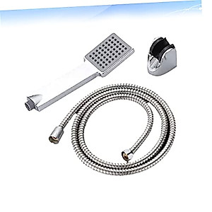 Zerodeko 9 Pcs Household shower nozzle Pressurized shower nozzle shower head Mount kit portable shower head hand held Bathroom Shower Head Handheld Showerhead adjustable suite appendix