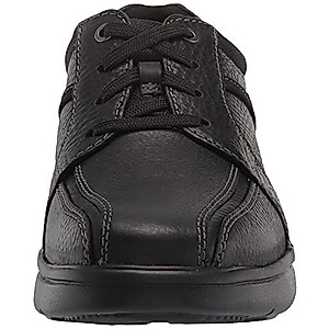 Clarks Men's Bradley Walk Oxford, Black Tumbled Leather, 11 Wide