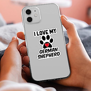 50 Pcs German Shepherd Dog Stickers Huntaway Waterproof Vinyl Stickers for Water Bottles Laptop Luggage Cup Mobile Phone Skateboard Decals, Suitable for Kids, Teens, Adults