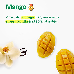 ATTITUDE Natural Conditioner for Kids, Hypoallergenic, Vegan, Plant- and Mineral-Based, Vegan and Cruelty-free, Mango, 8 Fl Oz (11118)