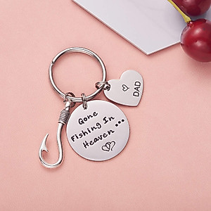 Memorial Gifts Keychain Still Riding in Heaven PAPA Grandpa Loss of Father Gift in Memory of Dad Grandfather Keyring