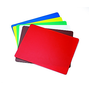 TableCraft Products FCB1520A Assorted Color Mats, 15" x 20" (Pack of 6)