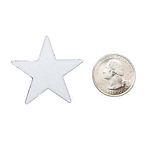 Playfully Ever After 1.5 inch Stiff Felt Stars 88pc (White)