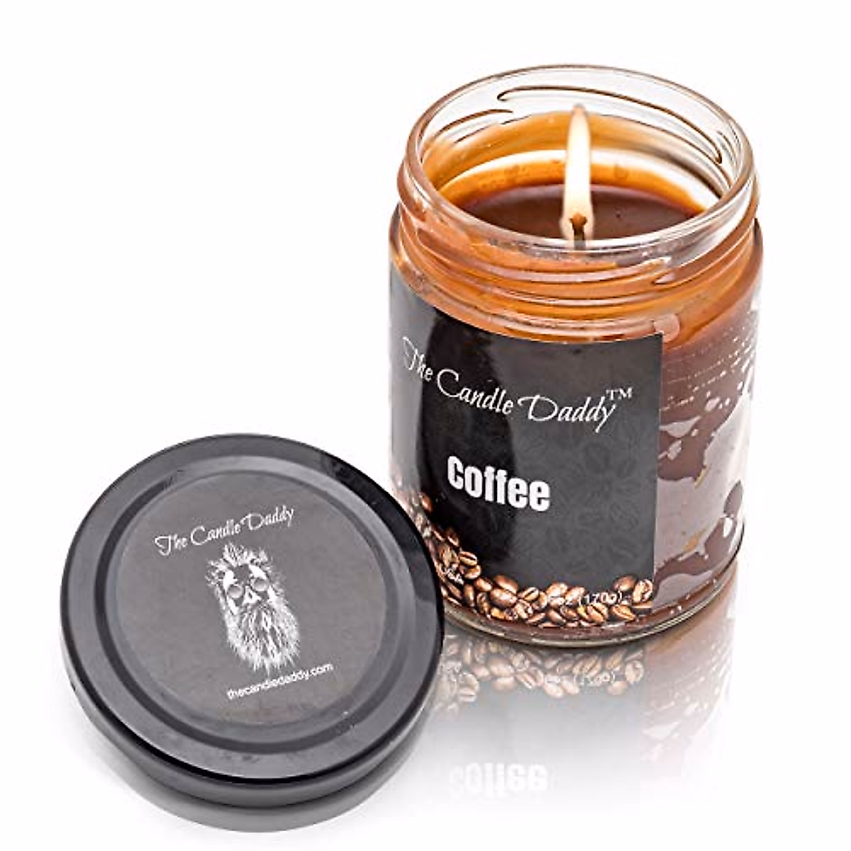 Coffee Scented Candle - 6 oz jar Candle - up to 40 Hour Burn - Hand Poured in Indiana