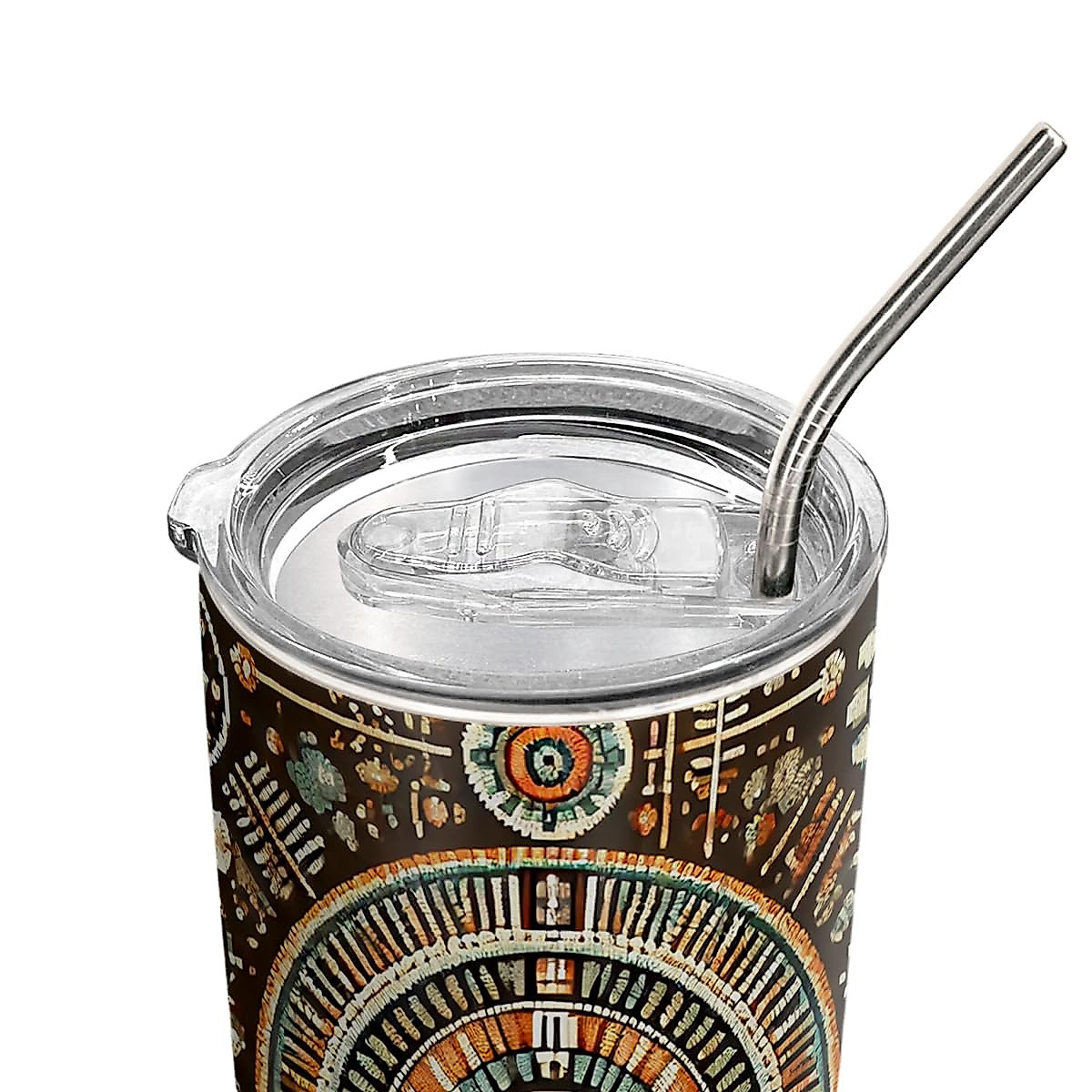 20oz Dreamcatcher Native American Tumbler, Native American Indian Gifts, Coffee Thermos for Women, Men, Stainless Steel Double Wall Vacuum Insulated Coffee Mug, Travel Cup with Lid