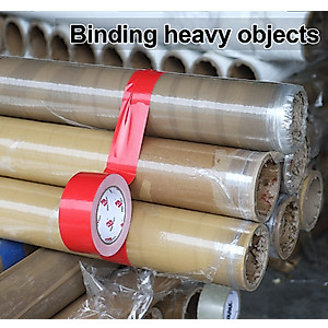 2 Pack Red Duct Tape Heavy Duty,9 Mil Thickness,2 Inches x 30 Yards,Strong Industrial Strength,Flexible,No Residue,Waterproof and Tear by Hand,Multi-Use for Indoor & Outdoor Repairs