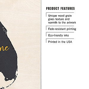 Lantern Press 6x9 Inch Wood Sign, Ready to Hang Wall Decor, Florida, Home State, Gray on White