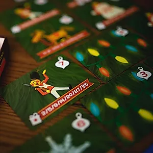 Holly Jolly , Christmas Themed Family Card Game , Collect Presents Ornaments & Stockings - 25th Century Games