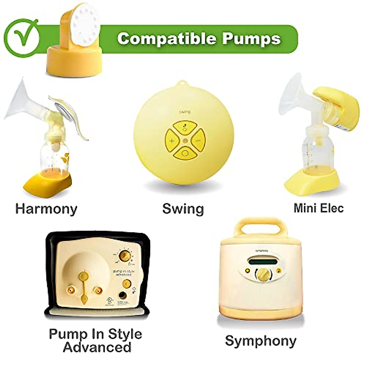 Nenesupply Membranes Valves Compatible with Medela Breast Pump Parts Not Original Medela Membrane Replacement Parts Accessories Compatible with Pump in Style Parts Symphony Harmony Hand Pump