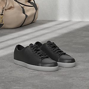 Cole Haan mens Grand Crosscourt Ii Sneaker, Black Lthr/White, 10.5 US