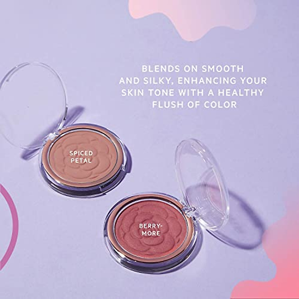 Flower Beauty Flower Pots Powder Blush - Smooth & Silky, Skin Tone Enhancing, Soft Satin Finish Makeup (Sweet Pea)