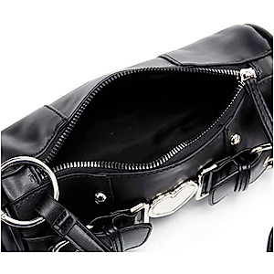 GESALOP Y2K Purse Love Vintage Shoulder Bag Women's Handbag Aesthetic Small Purse Gothic Purse Grunge Accessories (Black)