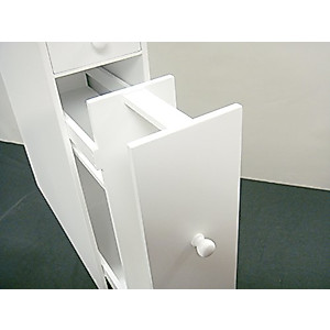 Proman Products Bathroom Floor Cabinet Wood in Pure White (Model: ZLMN46001)