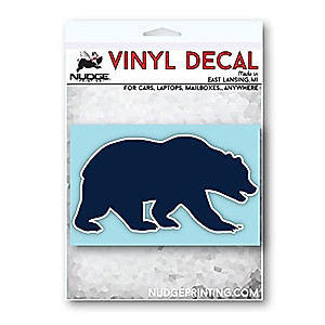 University of California Berkeley Sticker Golden Bears Walking Blue Bear Logo Car Decal Heavy-Duty Officially Licensed NCAA Vinyl for Bumpers, Window, Laptops, or Coolers