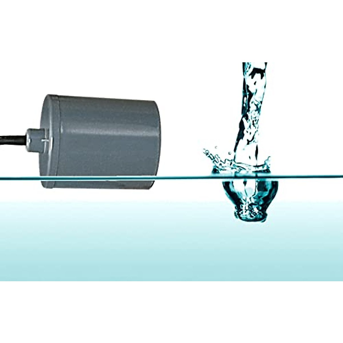 Little Giant RFSN-9 115-Volt, Maximum 13-Amp - 1/2 HP, Pump Down Piggyback Tethered Float Switch for Pond, Sump, Sewage or Effluent Systems, 15-Ft. Cord, Grey, 599117