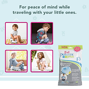 Kalencom Potette Plus Liners - 90 Liners, Pack of 3