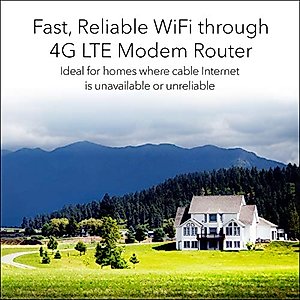 NETGEAR Orbi 4G LTE Mesh WiFi Router (LBR20) | For Home Internet or Hotspot | Certified with AT&T, T-Mobile & Verizon | Coverage up to 2,000 sq. ft., 25 devices | AC2200 WiFi (up to 2.2Gbps)
