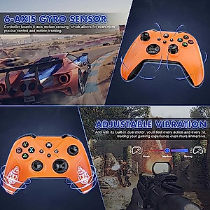 Gamrombo Wireless Controller Replacment for xbox controller, Compatible with Xbox one/Xbox One S/X/Xbox Series X/S/Android/iOS/PC Gamepad Remote with WiFi/Macro Function/Turbo/3.5mm Audio Jack
