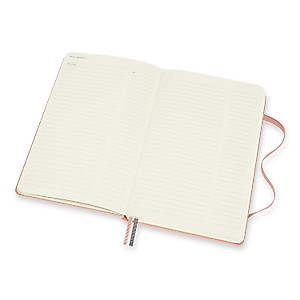 Moleskine Art Logbook, Hard Cover, Large (5" x 8.25"), Dotted, Coral Pink, 160 Pages