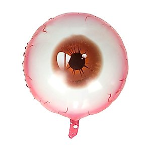 Halloween Eyeball Balloons Halloween Inflatable Eyeball Pumpkin Round Eyeball Foil Balloons Halloween Foil Balloons Halloween Decorations Loud House Birthday Decorations (A, One Size)