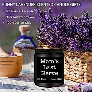 Mothers Day Gifts for Mom from Daughter Son, Best Mom Gifts, Funny Mothers Day Gifts, Mom Christmas Gifts, Thanksgiving Birthday Gifts for Mom Stepmother Adoptive Mother, Lavender Scented Candles