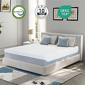 Dyonery 12 Inch Mattress Full Size Gel Memory Foam CertiPUR-US Certified Mattress in A Box, Made in USA, 75"×54"×12"