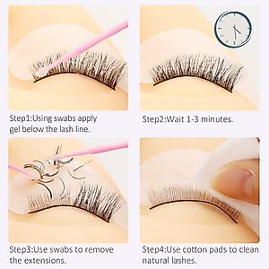 EMEDA Eyelash Extension Remover Gel Not for Clusters Glue 15ml Quickly Dissolves Powerful Lash Extension Glue Professional Removal for Lash Extensions Adhesive (15ml)