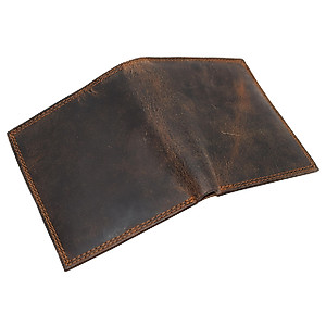 MARSHAL RFID Blocking Bifold Hipster Credit Card Wallet Premium Lambskin Leather (Vintage)