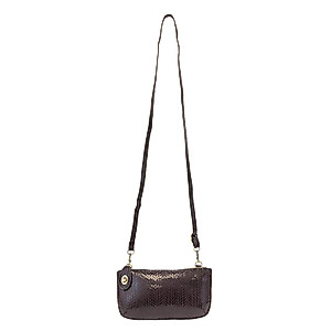 Joy Susan Womens Crossbody Wristlet: Python Clutch