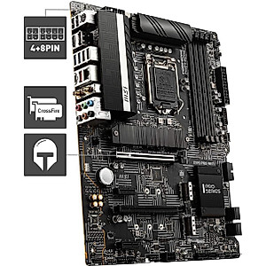 MSI Z590 PRO WiFi ProSeries PC Gaming Motherboard (ATX, 11th/10th Gen Intel Core, LGA 1200 Socket, DDR4, PCIe 4, M.2 Slots, USB 3.2 Gen 2, 2.5G LAN, DP/HDMI, Wi-Fi 6E) (Renewed)