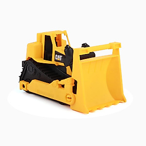CAT Construction Toys, Construction Fleet 10" Bulldozer Toy - Sturdy Plastic Construction & Real Working Parts - Perfect Indoor & Outdoor Toys for 2-Year-Old Boys & Girls