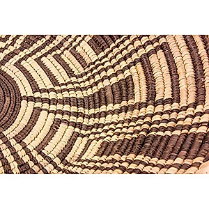 Woven Wall Basket Decor Hanging Natural Seagrass Round Wall Art Mural Basket Single For Living Room Office Or Bed Room Unique & Natural