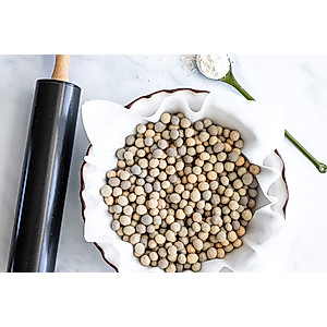 Jefferson Street Ceramics - Made in USA - Ceramic Pie Weights - Natural Clay Beads for Baking Blind Crust - 2.4 lbs with Mesh Bag