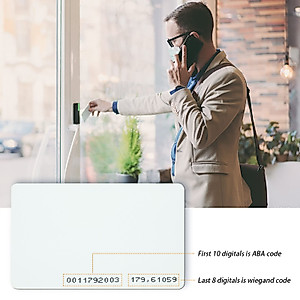 Proximity RFID Card,125khz Tk4100 Em4100 Hotel Access Token Keyfob Key Keychains Em Thin Card Read Only for Keyless Entry Access Control Systems (10)