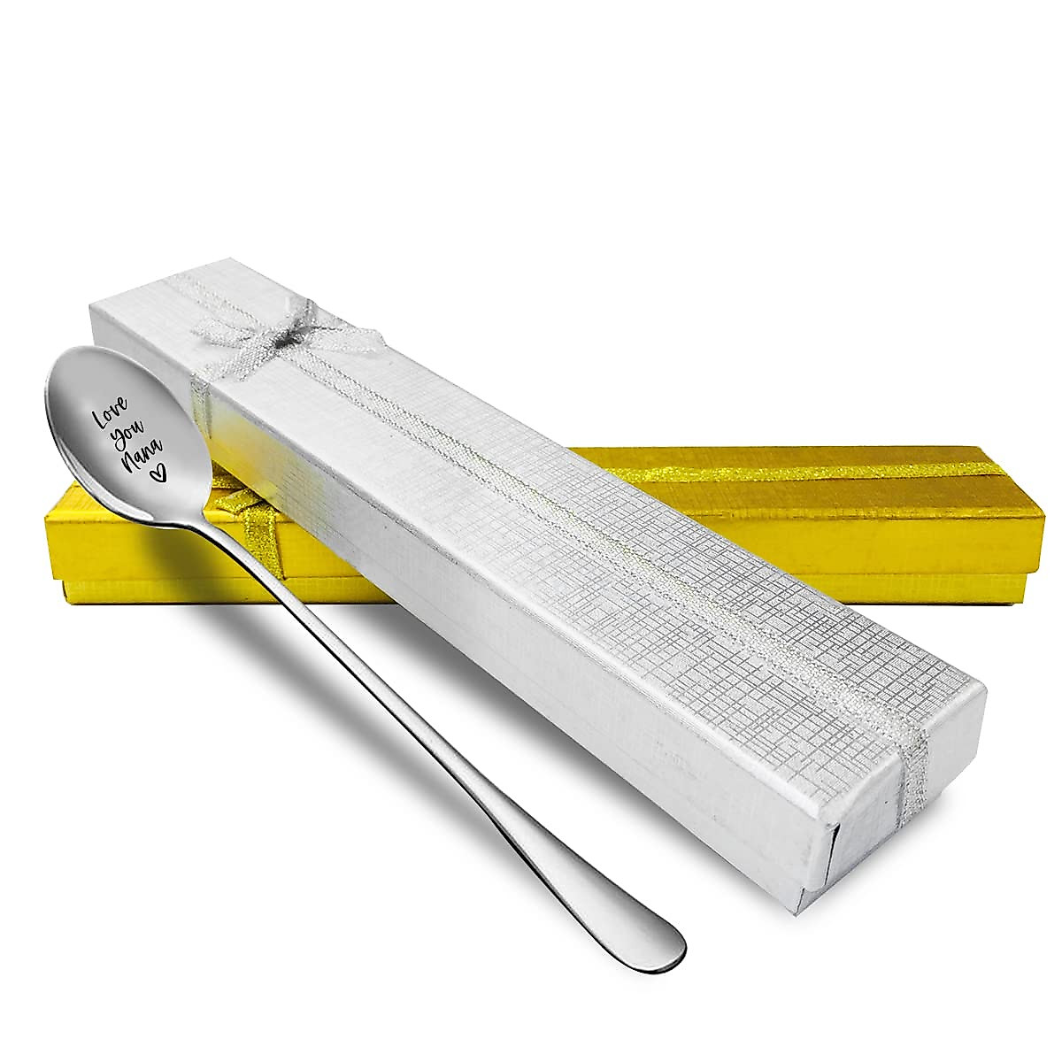 Best Nana Gifts - Love You Nana - Tea Coffee Lover Stainless Steel Engraved Spoon Funny Mother's Day Christmas Birthday Gift for Grandma