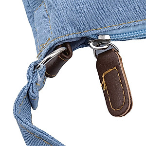 Sevenfly Women'S Denim Cross-Body Bag Mini Shoulder Handbags Organizer Purse Wallet(Dark blue)