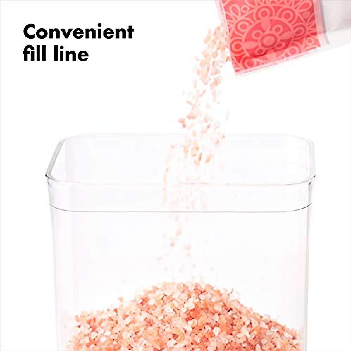 OXO Good Grips POP Container – Airtight 4.4 Qt for Flour and More Food Storage, Square, Clear
